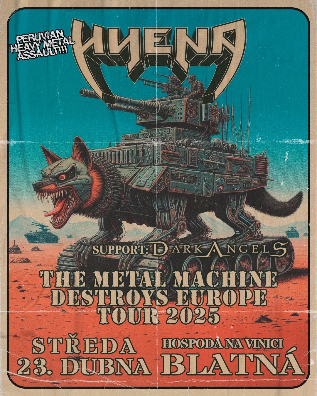 HYENA (PERU), DARK ANGELS // Blatná – Alterakce.cz